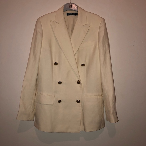 Ralph Lauren | Jackets & Coats | Ralph Lauren Ivory Linen Suit | Poshmark